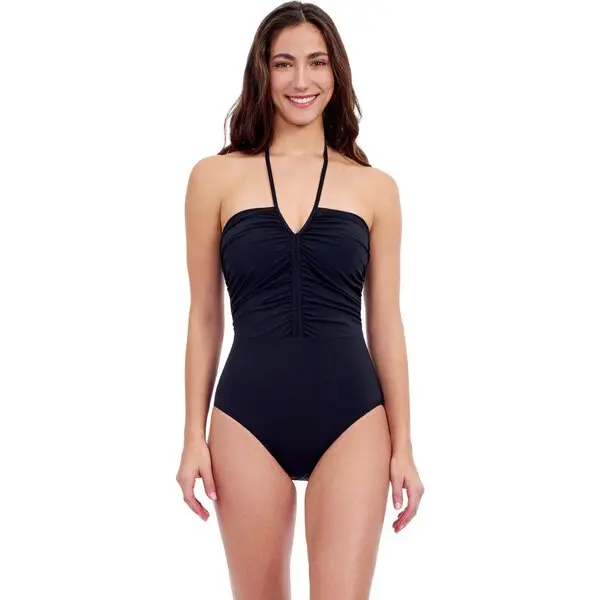 GOTTEX Tutti Frutti Bandeau One Piece - Black