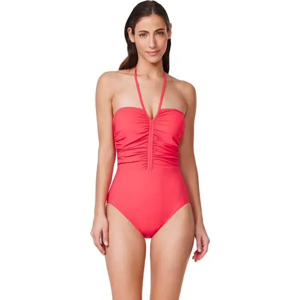 GOTTEX Tutti Frutti Bandeau One Piece - Coral