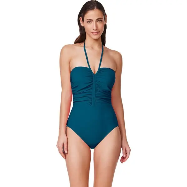 GOTTEX Tutti Frutti Bandeau One Piece - Petrol
