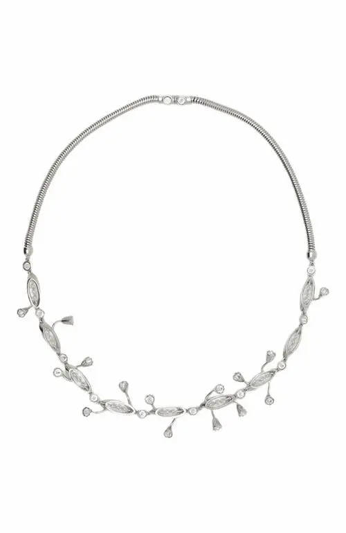 LANVIN Aede Choker Necklace - Silver-crystal