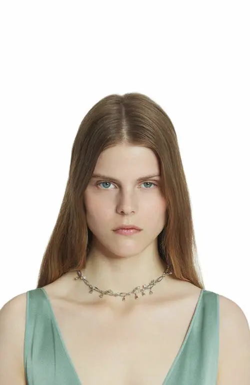 LANVIN Aede Choker Necklace - Silver-crystal