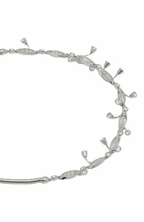 LANVIN Aede Crystal Choker Necklace - Silverrystal