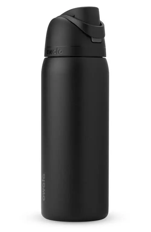 OWALA 32oz. Freesip Stainless Steel Water Bottle - Very Very Dark