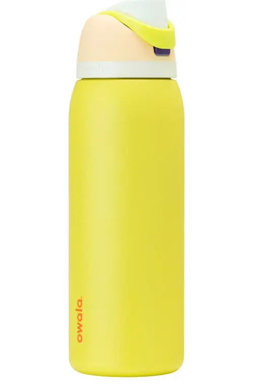 OWALA 40oz. Freesip Stainless Steel Water Bottle - Lemon Limeade