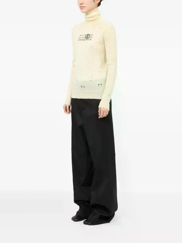MAISON MARGIELA Numbers-motif Sweater - Neutrals