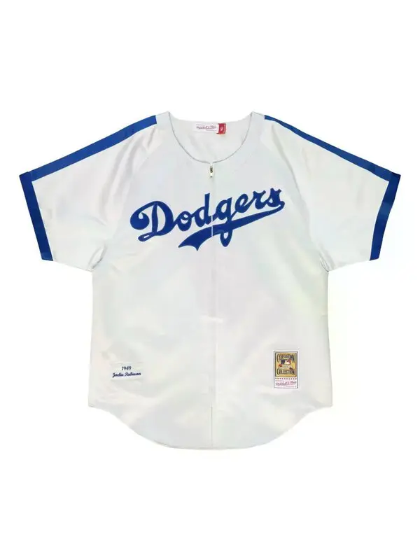 Mitchell & Ness Jackie Robinson Mlb Los Angeles Dodgers 1949 Shirt - White