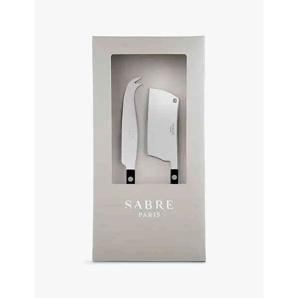 SABRE Bistrot Stainless-steel Cheese Set - Black