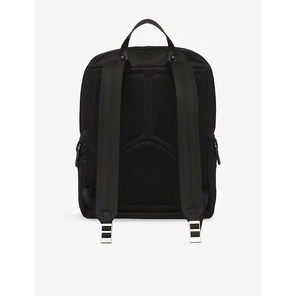 Prada Re-nylon Logo Backpack - Black