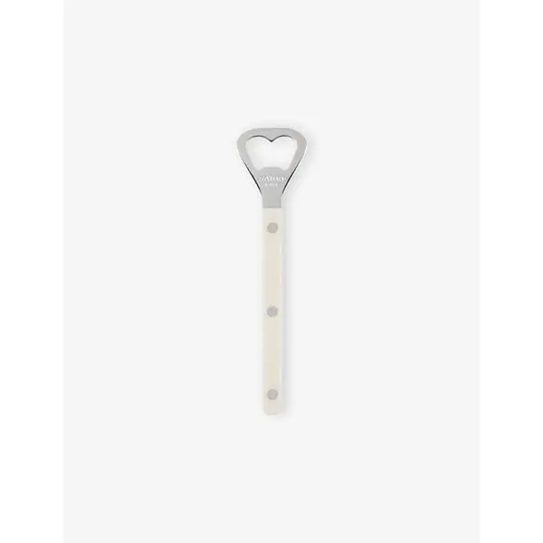SABRE Engraved Stainless-steel Teak Bottle Opener - Ivory
