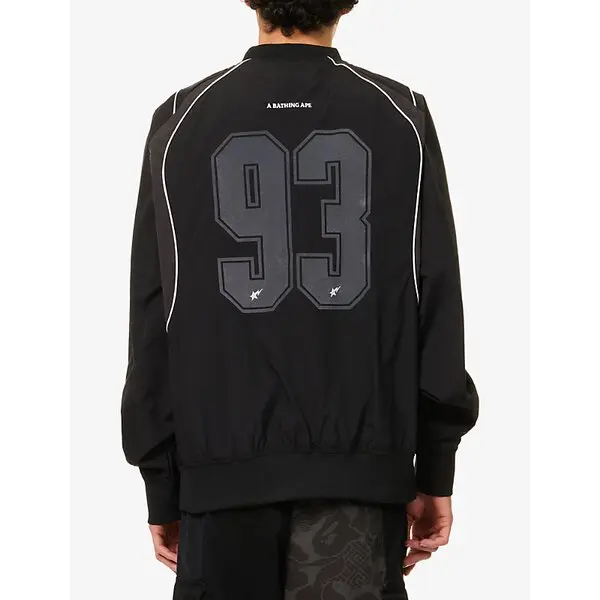 A BATHING APE Multi Logo Relaxed-fit Woven Sweatshirt