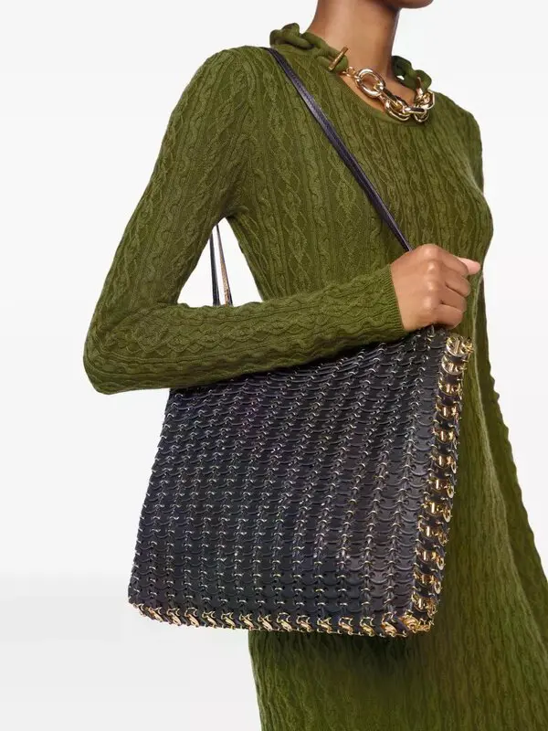 Rabanne 1969 Flip Leather Tote Bag