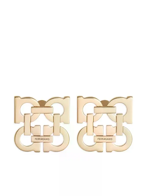 FERRAGAMO Gancini Clip-on Earrings - Gold