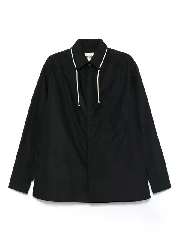 MORDECAI Poplin Shirt - Black