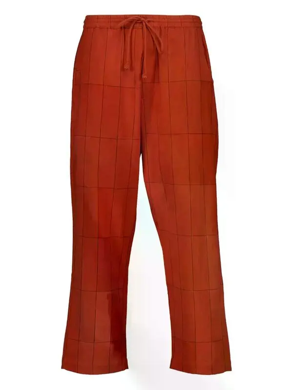 BAZISZT Cotton Straight Leg Trousers