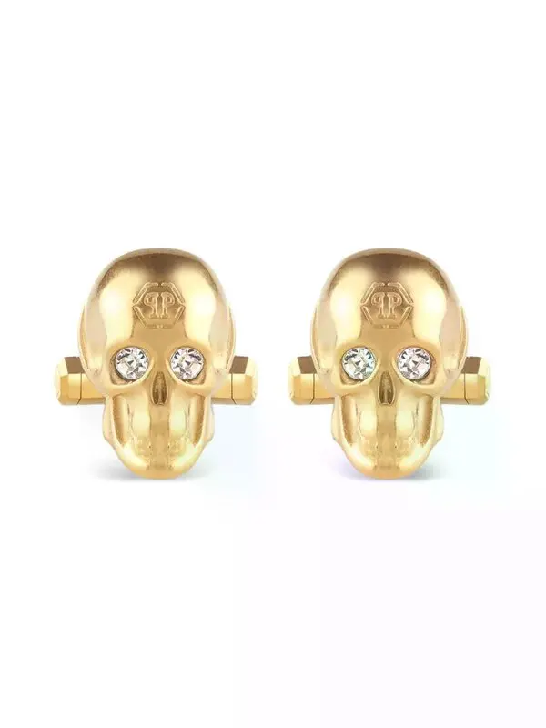 Philipp Plein Skull Cufflinks - Gold