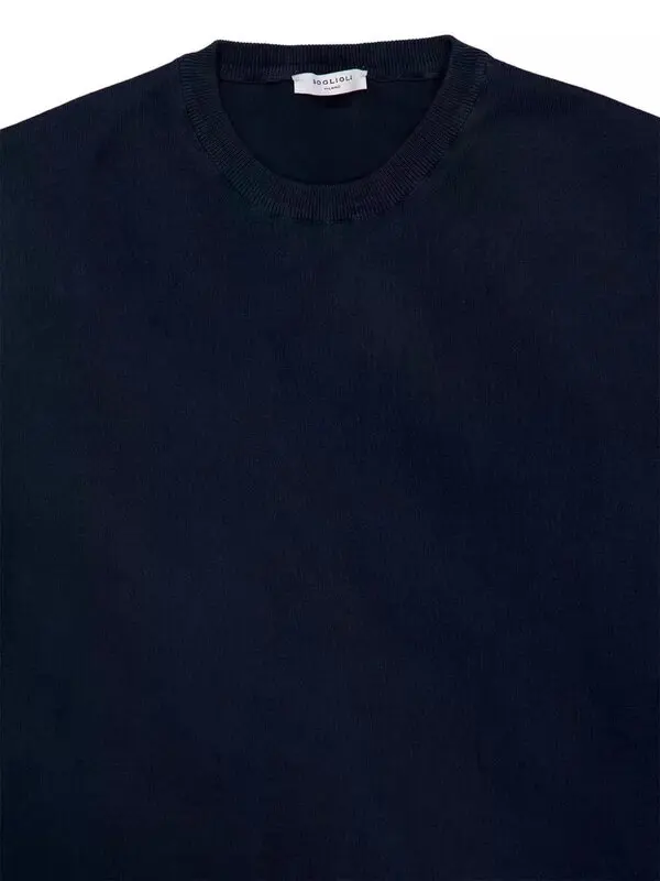 Boglioli Cotton Jumper - Blue