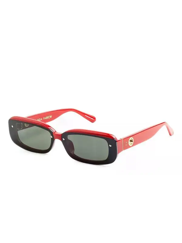 Linda Farrow Rectangle-frame Sunglasses
