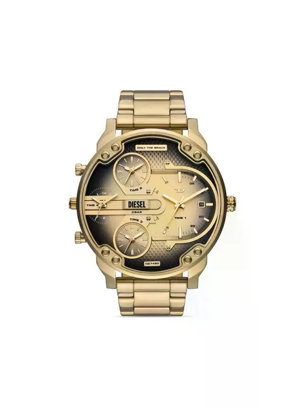 Diesel 54mm Chronograph Watch - Gold