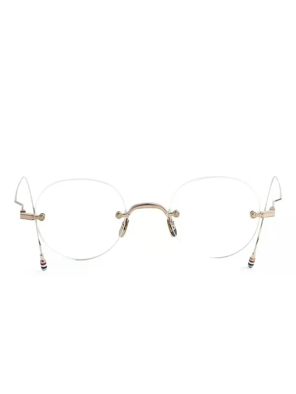 Thom Browne Round-frame Eyeglasses - Gold