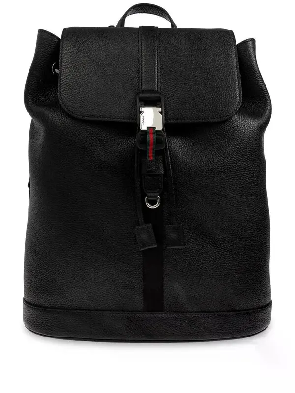 Gucci Large Web-detail Backpack - Black