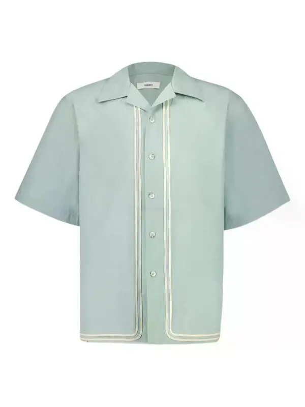 Commas Braided Camp-collar Shirt