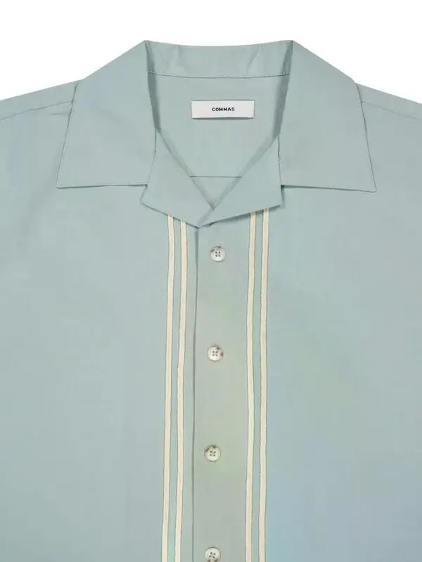 Commas Braided Camp-collar Shirt