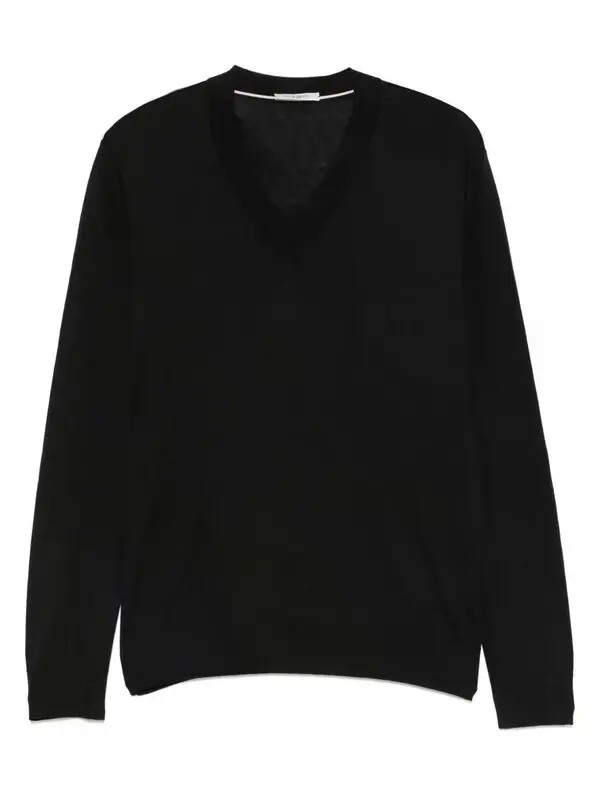 PAOLO PECORA Silk-blend Jumper - Black
