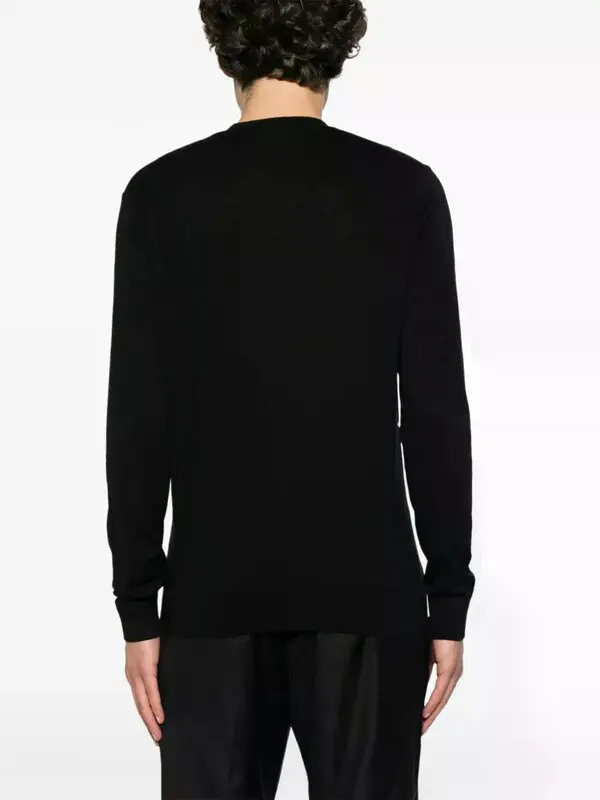 PAOLO PECORA Silk-blend Jumper - Black