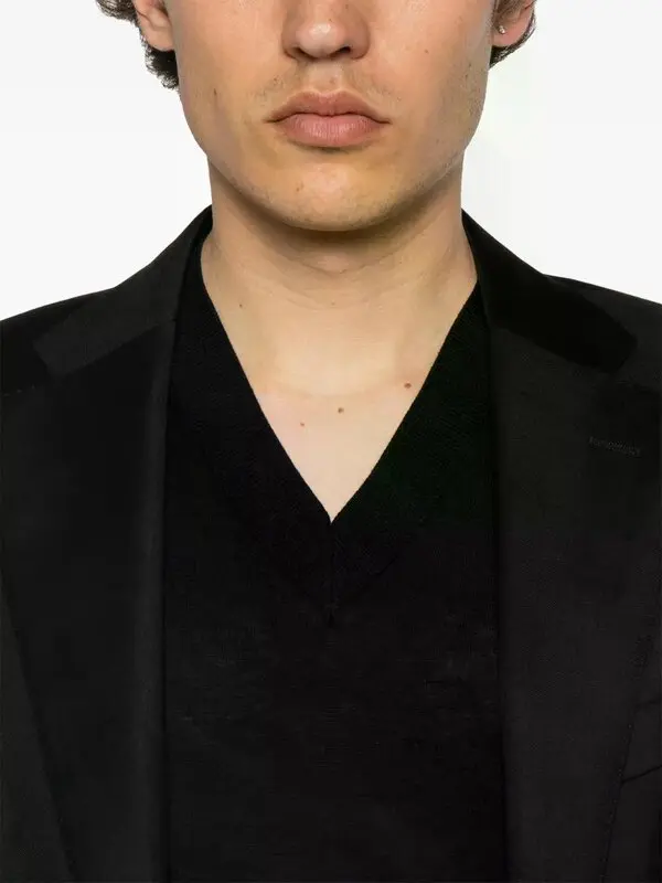 PAOLO PECORA Silk-blend Jumper - Black