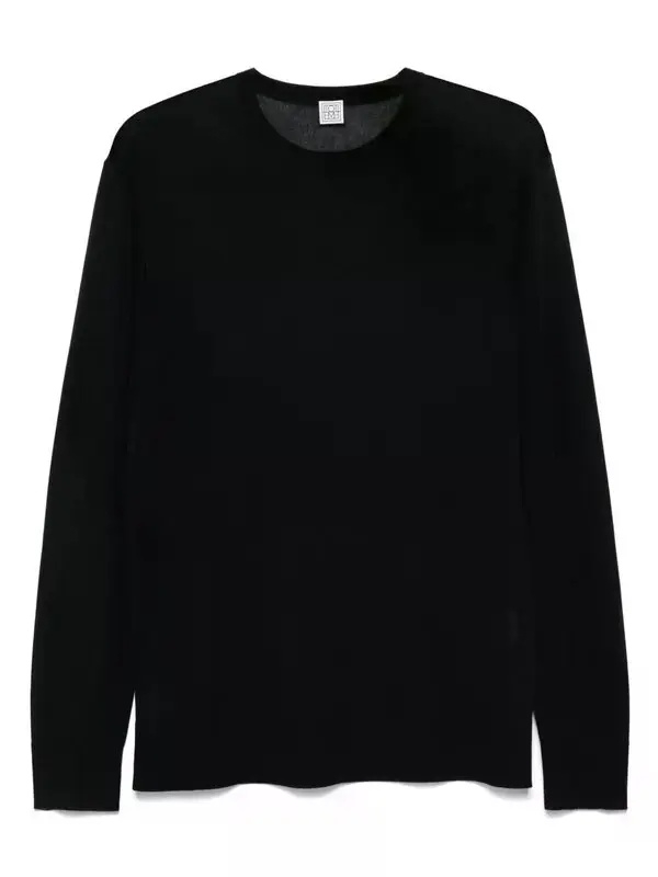 TOTEME Long-sleeved T-shirt - Black