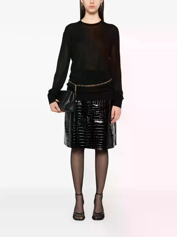 TOTEME Long-sleeved T-shirt - Black