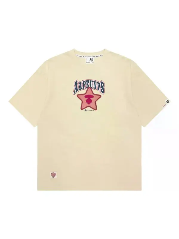 A BATHING APE Logo-print T-shirt - Neutrals