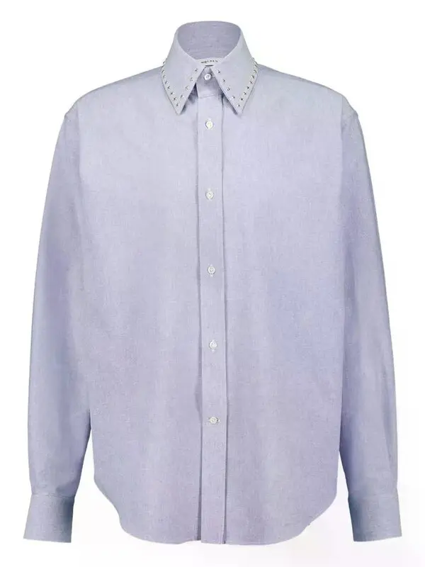 Alexander McQueen Stud-embellished Shirt - Blue