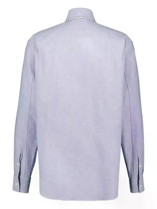 Alexander McQueen Stud-embellished Shirt - Blue