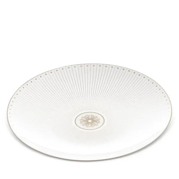 Christofle Malmaison Imperiale Dessert/salad Plate - White And Platinum