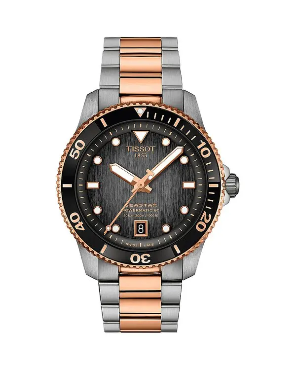 TISSOT Seastar 1000 40mm Watch - Black/two Tone