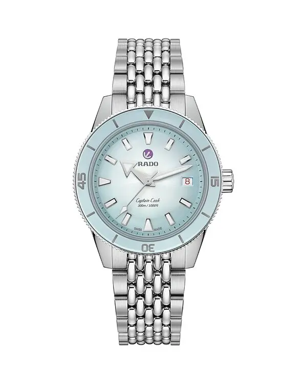 RADO Captain Cook Automatic Watch, 39mm - Blue/silver