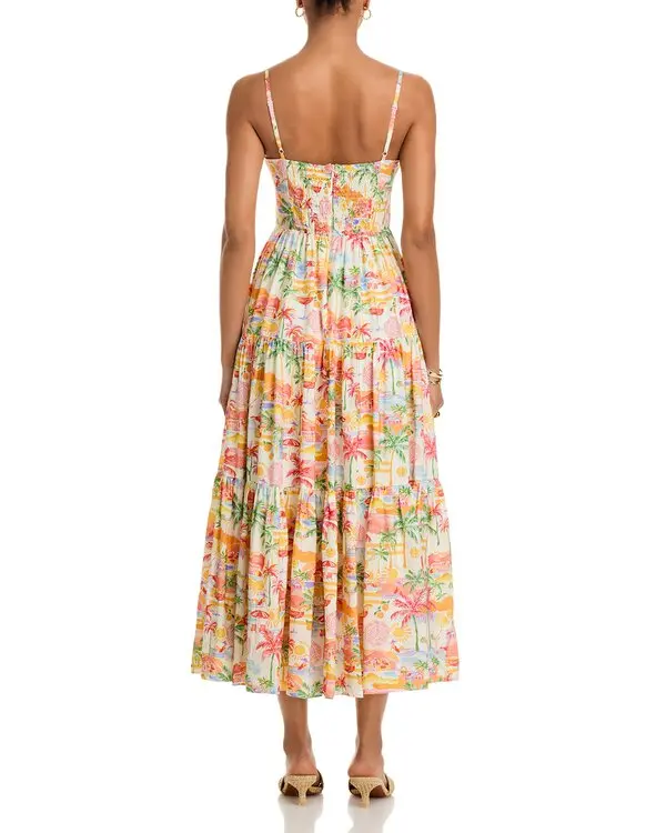 Aqua Vacation Maxi Dress