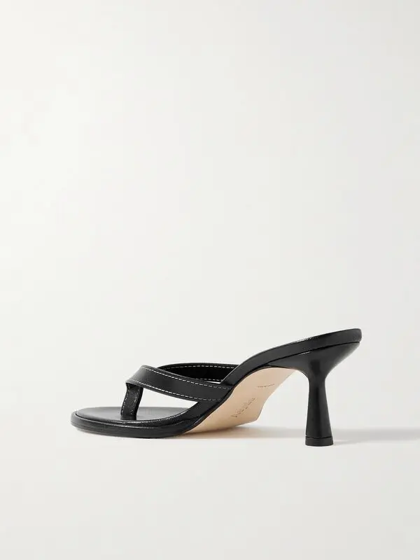 AeydĒ Daphne Leather Sandals - Black