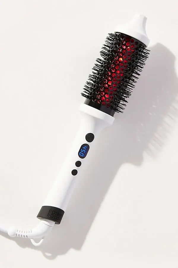 BONDIBOOST Frared Thermal Bounce Heated Round Brush - White