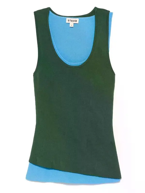 Staud Hermosa Tank Top - Green