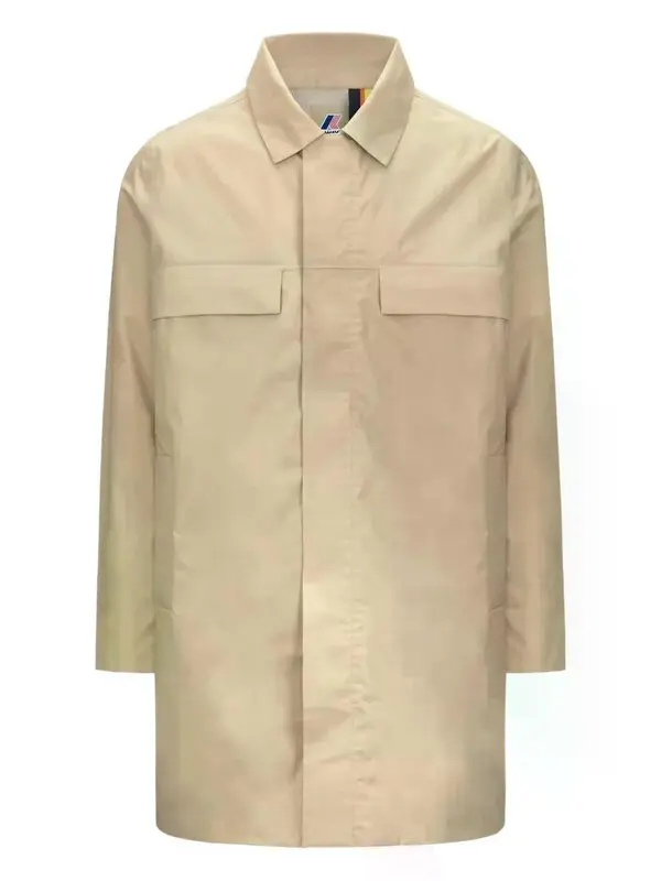 K-WAY Classic-collar Coat - Neutrals