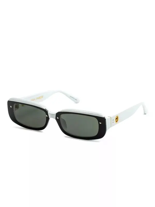 Linda Farrow Rectangle Frame Sunglasses