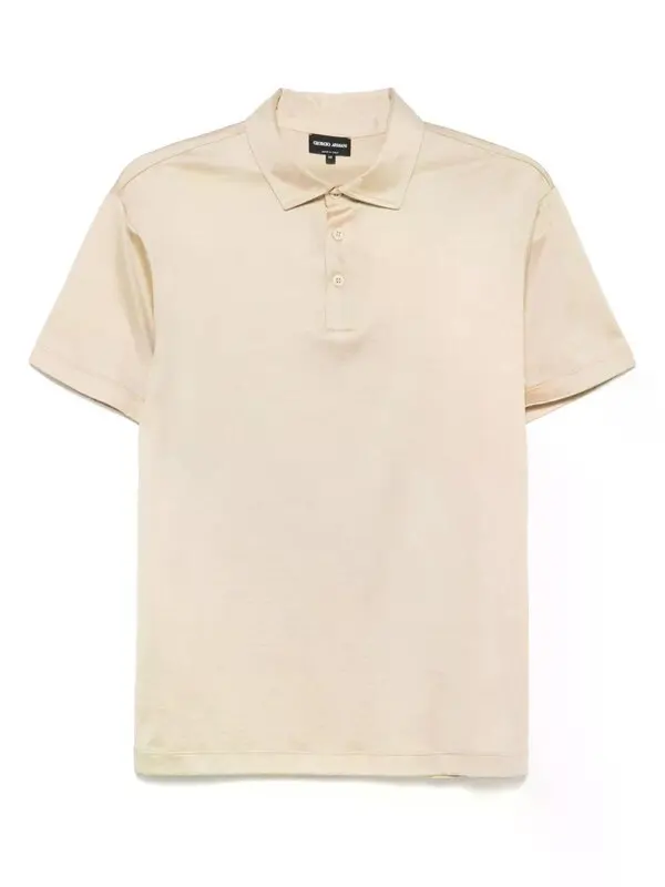 Giorgio Armani Short-sleeved Polo Shirt - Neutrals