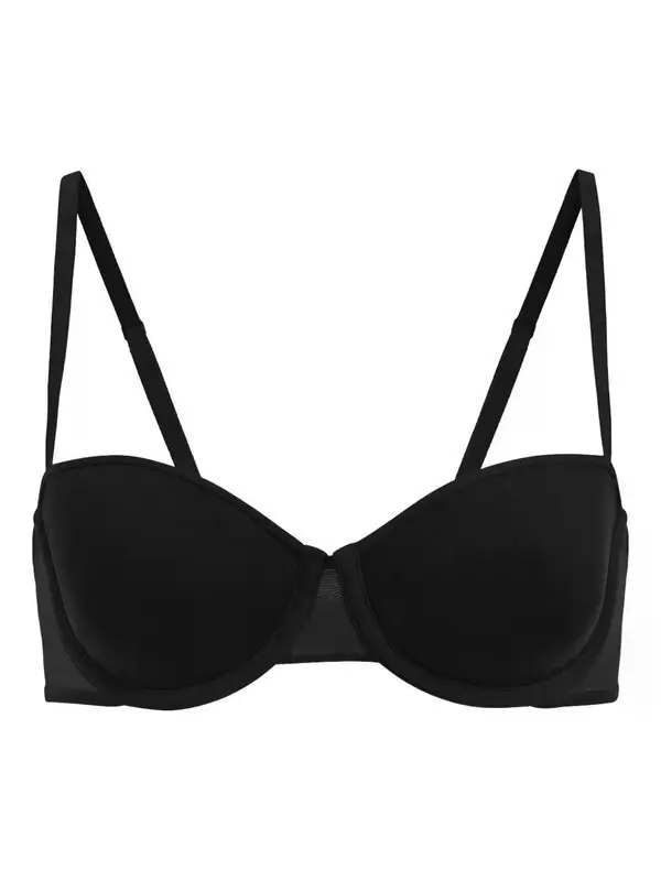 Wolford Sheer Opaque Underwire Bra - Black