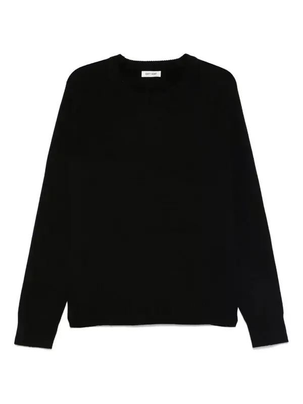 Soft Goat Cashmere Jumper - Black