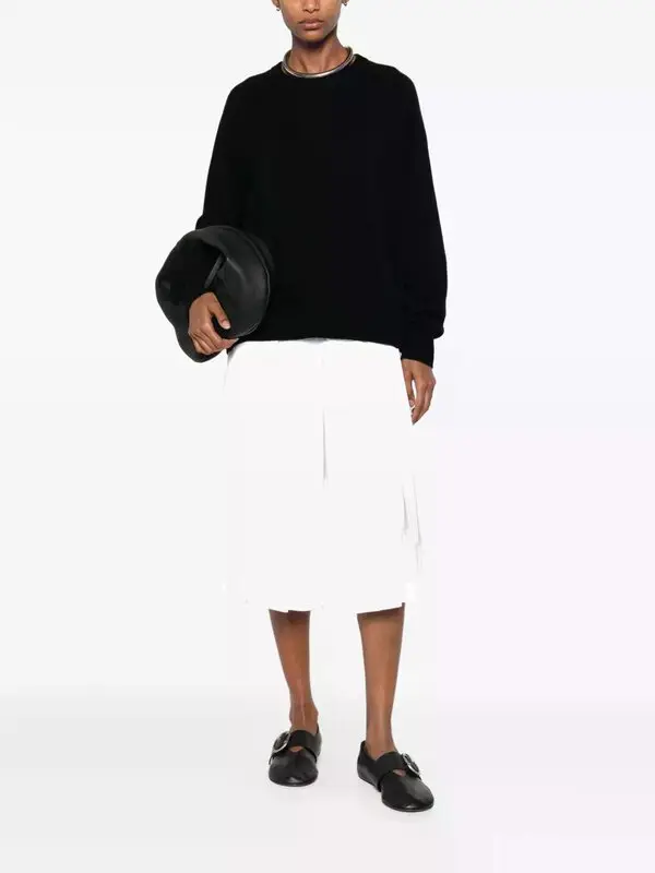 Soft Goat Cashmere Jumper - Black
