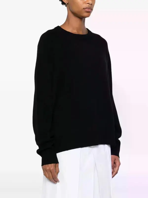 Soft Goat Cashmere Jumper - Black