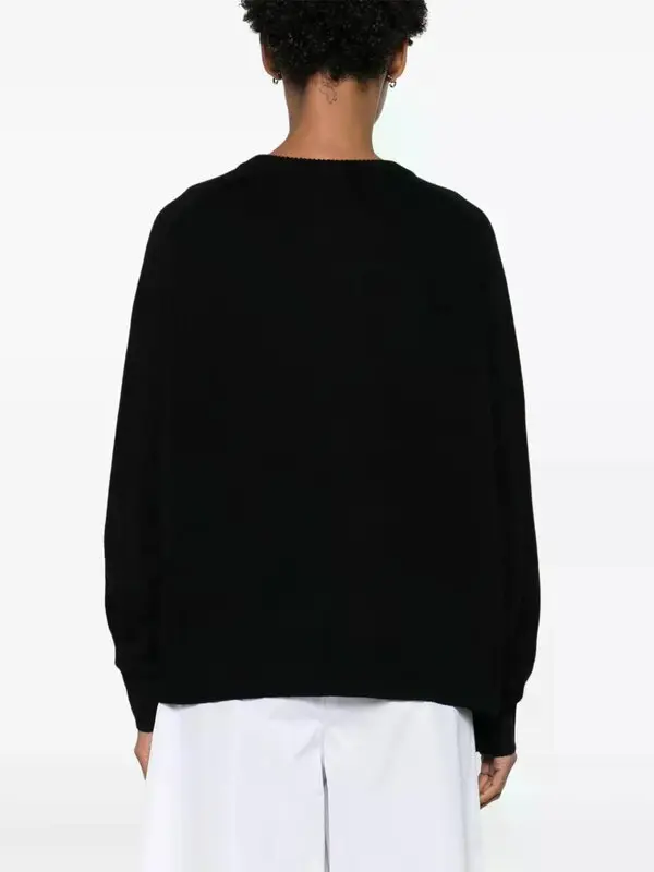 Soft Goat Cashmere Jumper - Black