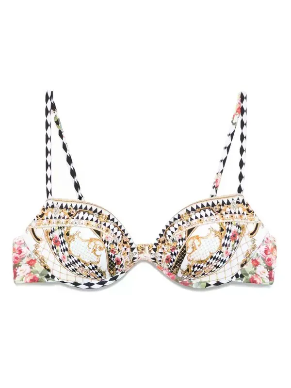 Camilla Rococo Glow Continuous Bikini Top - White